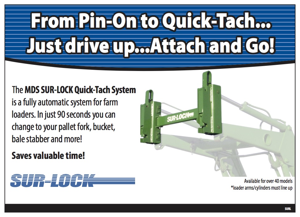 Sur-Lock Quick-Tach System for Loader & Tractors - MDS Manufacturing