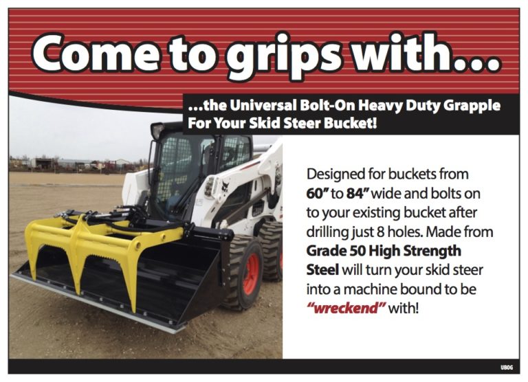 Universal Bolt-On Grapple for Tractors and Loaders